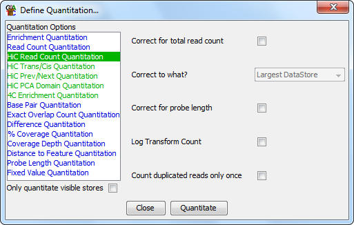HiC Read Count Quantitation